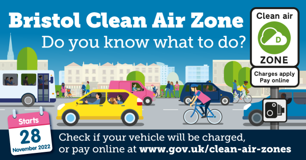 Bristols Clean Air Zone Goes Live Clean Air For Bristol